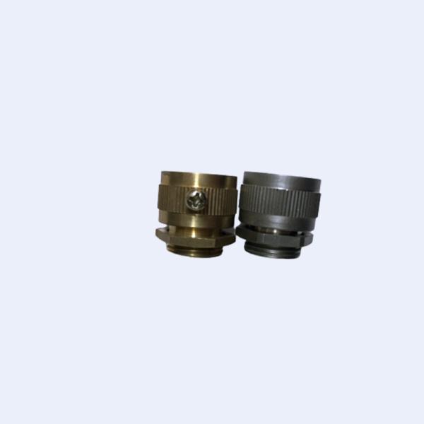Brass Nickle Plate Flexible Conduit Adaptor Screw Female Male Thread