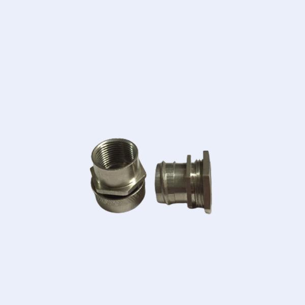 Brass Nickle Plate Flexible Conduit Adaptor Screw Female Male Thread