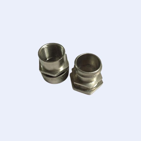 Brass Nickle Plate Flexible Conduit Adaptor Screw Female Male Thread