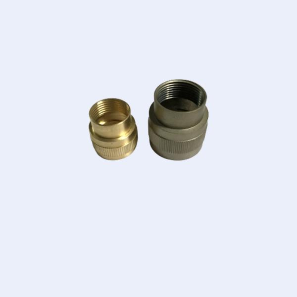 Brass Nickle Plate Flexible Conduit Adaptor Screw Female Male Thread