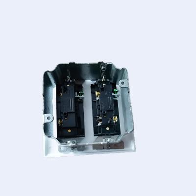 China Prefabrication Three Gang Conduit Box Switch Snap On Plaster Ring for sale
