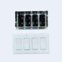 China Prefabrication 4 Gang Wall Socket Switch With Socket Plug Electrical Wire for sale