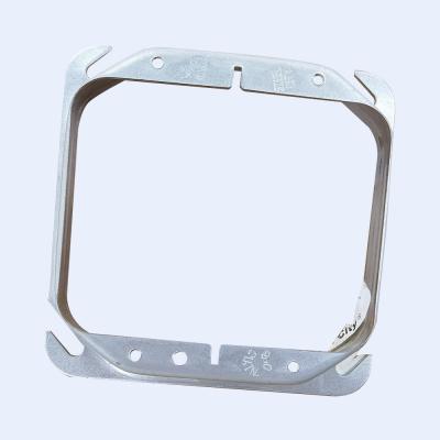 China Electrical 1.20mm Conduit Junction Box Pre Galvanized 4x4 Cover Screw for sale