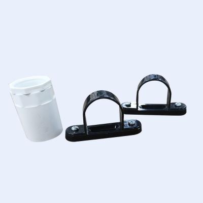China PVC Cable Conduit Terminal Gang Box Space Bar Saddle Black White for sale