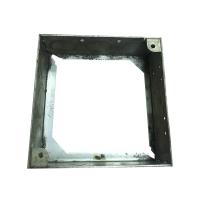 China Pre Galvanized Steel Square Box Extension Ring 1.60mm with Knockouts Fixing Screw 4 Inch for sale