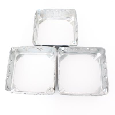 China Prefab Steel Conduit Box 1.60mm Fix With Screws 1-1/2" Depth Knockouts for sale