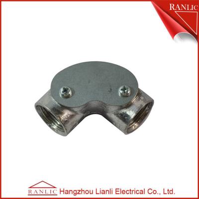 China Inspection Elbow Conduit Terminal Box Aluminum Conduit Fittings / Pre - Galvanized Finish for sale