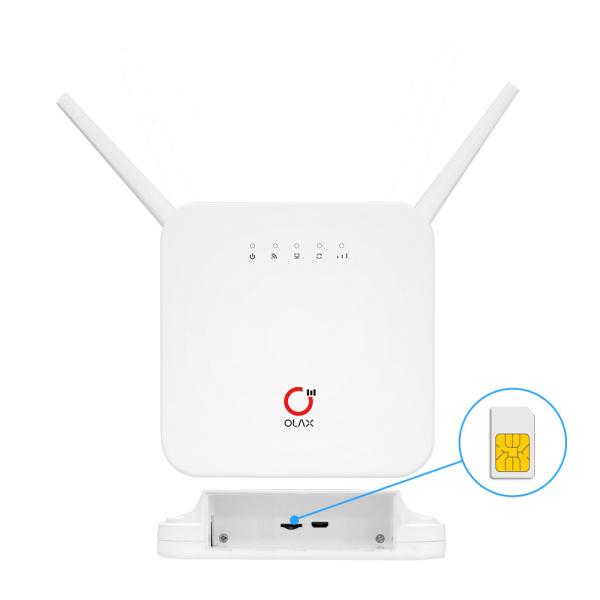 OLAX AX6 Pro  4G  Router Unlocked 300Mbps Wireless CPE Router CAT4 Mobile Hotspot SIM Slot 2  Antennas American Version