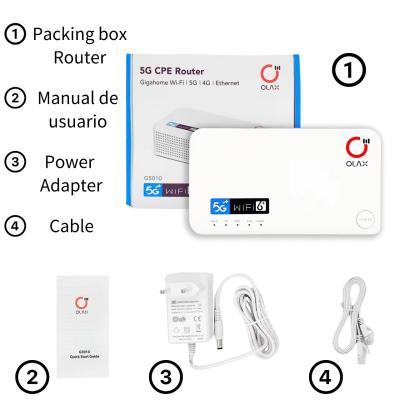 China OLAX G5010 Qualcomm 4g 5g lte pocket wifi hotspot 4000mah battery router CPE  Cat22 modem for sale