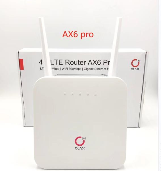 OLAX AX6 Pro  4G  Router Unlocked 300Mbps Wireless CPE Router CAT4 Mobile Hotspot SIM Slot 2  Antennas American Version
