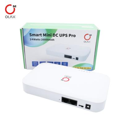 China Outdoor Power Bank Smart UPS DC 5V 9V 12V Output 20000mah 74WH Battery Capacity Portable UPS Backup for wifi router for sale