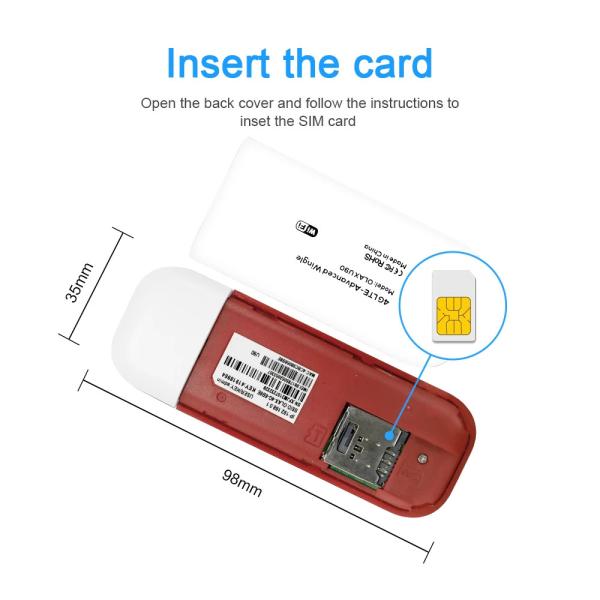 Olax 4G USB WiFi USB Dongle American Version U90 Sim Card Antenna Port 4G LTE-Advanced Wifi