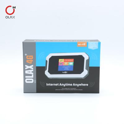 China OLAX MT80 Unlocked WiFi 6 Router Wireless Network 3g 4g LTE Esim Customizable Mobile Long Range WiFi Router With Sim Card Slot for sale