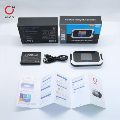 China OLAX MT80 Unlocked WiFi 6 Router Wireless Network 3g 4g LTE Esim Customizable Mobile Long Range WiFi Router With Sim Card Slot for sale