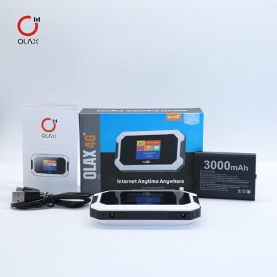 China OLAX MT80 Unlocked WiFi 6 Router Wireless Network 3g 4g LTE Esim Customizable Mobile Long Range WiFi Router With Sim Card Slot for sale