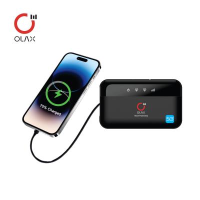 China OLAX cheap M100 10000mah Battery 2.4g 5.8g Wifi 6 Unlocked Powerbank Wireless Pocket Wifi Router 4g Lte Portable Wifi for sale