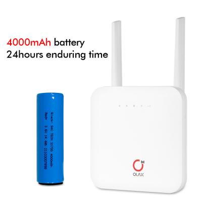 China OLAX AX6 PRO 4g Outdoor CPE Sim Router 4000mah Strong Power Long Range Cpe Wifi 4g Router With RJ45 Port for sale