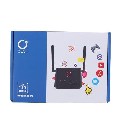 China 7.4V 2000mah 4G Industrial Router 4G SIM Router Connect CCTV Camera 4 LAN Ports OLAX AX5 Pro for sale