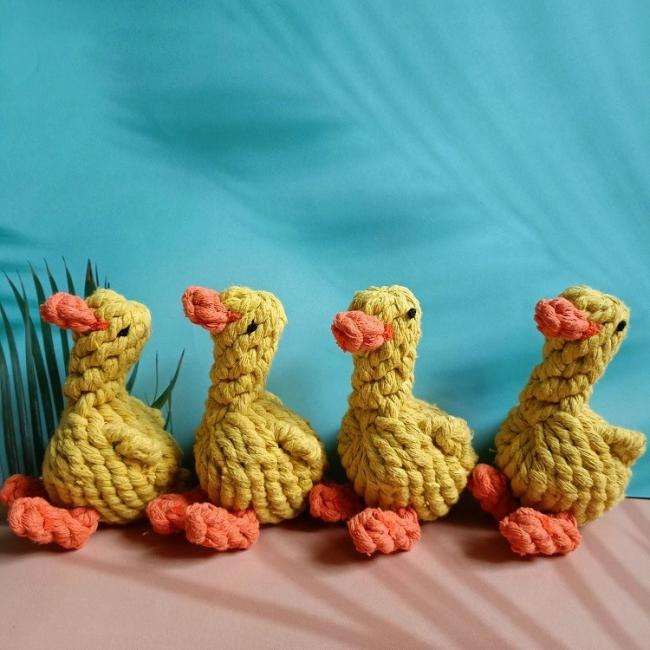 rope duck dog toy