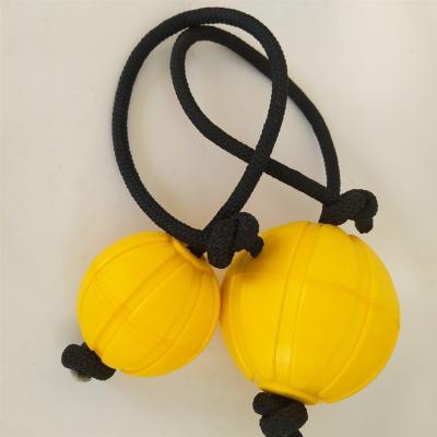 China Portable Rope EVA Floating Dog Ball Toy Bite Resistant Training Frisbee for sale