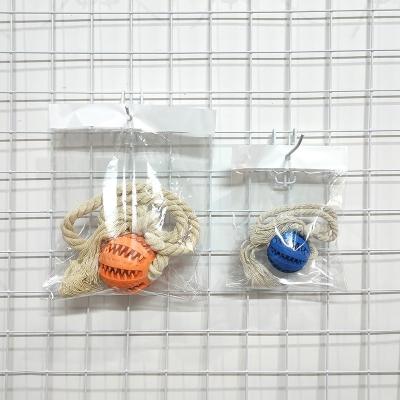 Cina Palla mordente di Toy Rubber Biting Pet Molar del nodo della corda del cotone di masticazione del cane in vendita