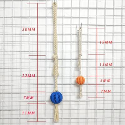 Cina Palla mordente di Toy Rubber Biting Pet Molar del nodo della corda del cotone di masticazione del cane in vendita
