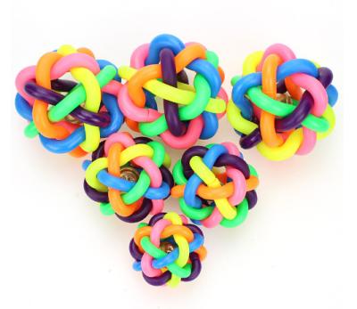 China Multi Function Rubber Tennis Balls Pet Chew Toys For Dog Training Interactive for sale