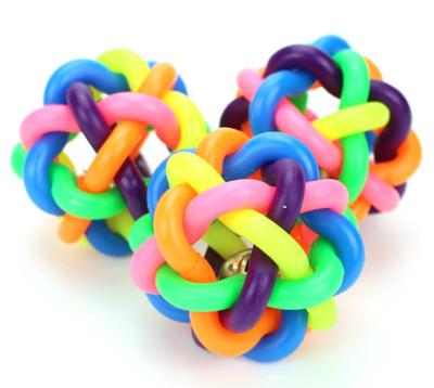 China Multi Function Rubber Tennis Balls Pet Chew Toys For Dog Training Interactive for sale