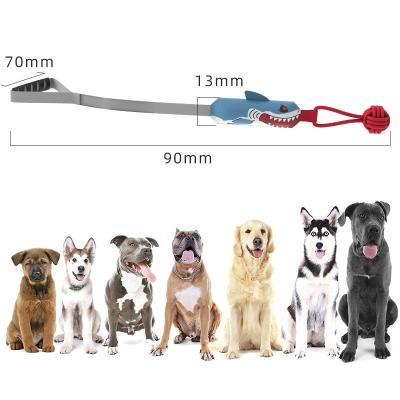 Cina La masticazione sana interattiva dell'animale domestico gioca la corda della palla di Tug War Cotton Squeaky Dog in vendita