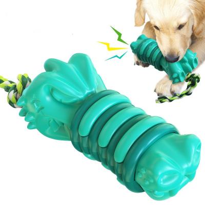 China Tooth Grinding Stick Sounding Crocodile Head Dog Toy Ball For Heavy Chewers for sale