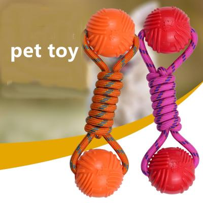 Cina Cane di nylon di formazione resistente Toy Spherical Molar Teeth Cleaning della corda del morso elastico in vendita