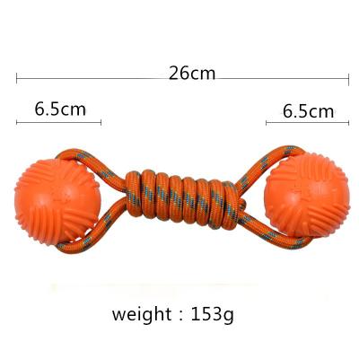 Cina Cane di nylon di formazione resistente Toy Spherical Molar Teeth Cleaning della corda del morso elastico in vendita