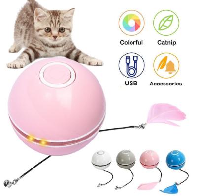 China Interactief USB die Elektronische Cat Ball Interactive Cat Toys-Ballen laden Te koop
