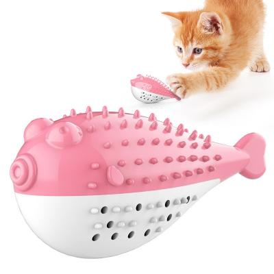 China Interactive Cat Teeth Cleaning Toys Cat Toothbrush Toy For Aggressive Chewers for sale