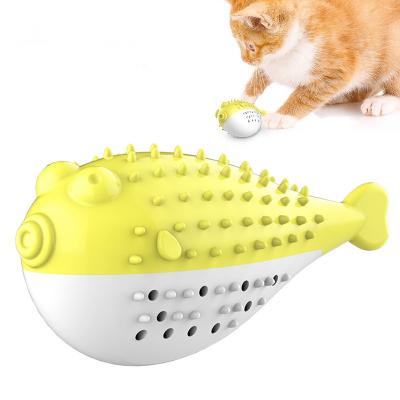 China Interactive Cat Teeth Cleaning Toys Cat Toothbrush Toy For Aggressive Chewers for sale
