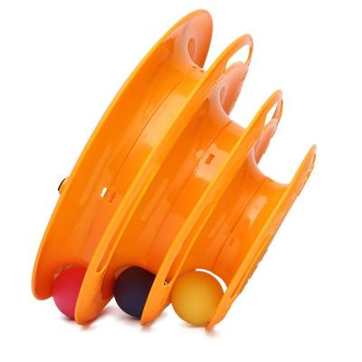 China Huisdier het Spoor Cat Toys Interactive van de Drie Laagdraaischijf Te koop