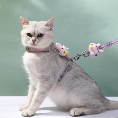 Cina Cat Harness Leash Escape Proof di nylon molle regolabile per i piccoli animali dei gattini in vendita