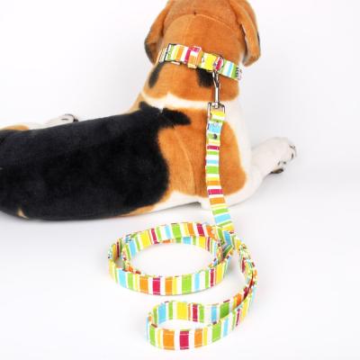 China Canvas Fabric Colorful Unchewable Dog Lead For Small Medium Pet Collar Leash for sale