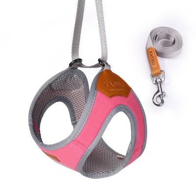 Cina Nuova Teal Dog Harness Dog Pet maglia riflettente a livello protetta contro le esplosioni Cat Chest Strap di colore solido della fune traente di Amazon in vendita