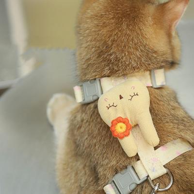 China Cats Outdoor Walking Escape Proof H Style Cat Harness for Kittens Small Animals for sale