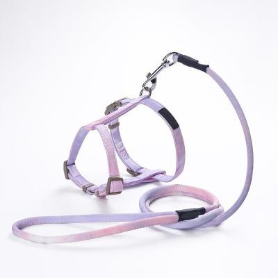 China Adjustable Pet Cat Vest Leash Gradual H Shaped Chest Strap Towing Rope for sale