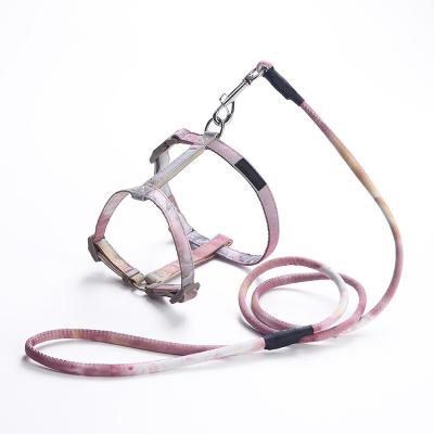 China Adjustable Pet Cat Vest Leash Gradual H Shaped Chest Strap Towing Rope for sale