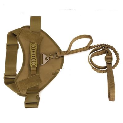 China Adjust Explosion Proof Flexible Dual Handle Dog Leash Nylon Tactical Dog Rope for sale