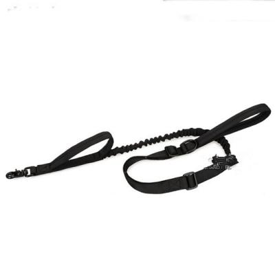 China Adjust Explosion Proof Flexible Dual Handle Dog Leash Nylon Tactical Dog Rope for sale