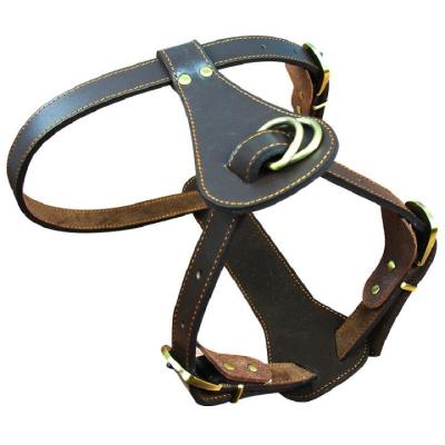 中国 中型犬のための革ペット馬具の鎖はピット・ブルのボクサーのマスティフを 販売のため