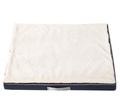 China Memory Foam Dog Bed Amazon Quilted Plush Dutch Velvet Top With Removable Washable Cover & Non-Slip Bottom for sale