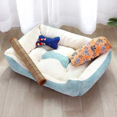 China PP Cotton Universal Cat Nest Dog Cot Golden Hair Teddy Small Medium Large for sale