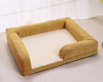 Cina Cuscino molle intrecciato fatto a mano di Kitten Bed Rattan Dog Basketwith della foglia del Cattail in vendita