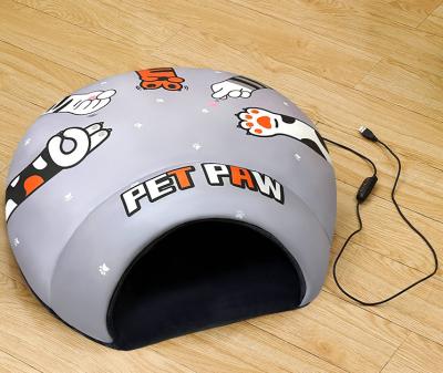 China Adjustable Electric Cat Bed Warmerwith Automatic Shut-Off Timer for sale