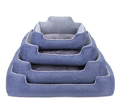 China Rectangle Washable Custom Cat Bed Sleeping Puppy Bed for sale